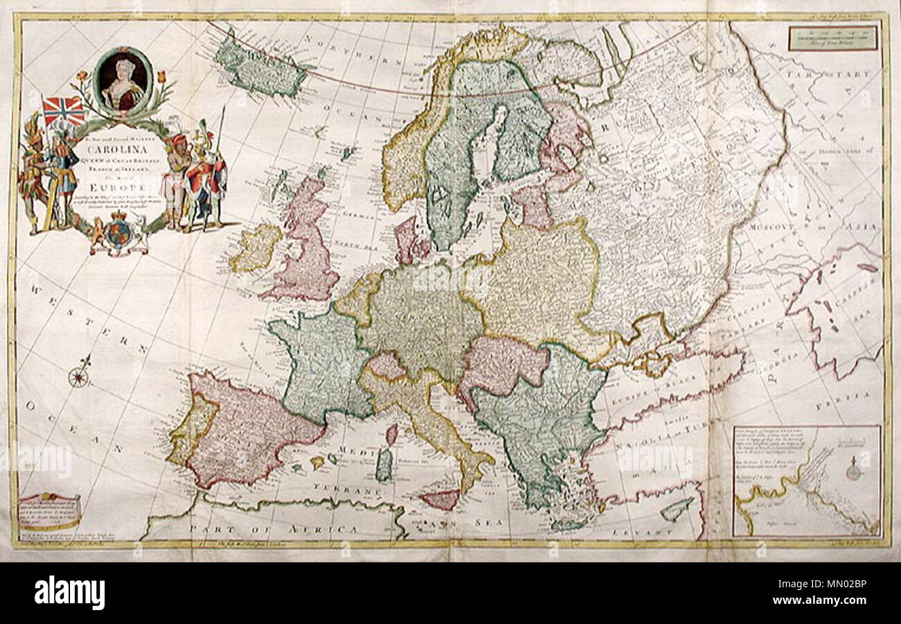 . British cartographer, engraver and publisher Herman Moll Map of ...