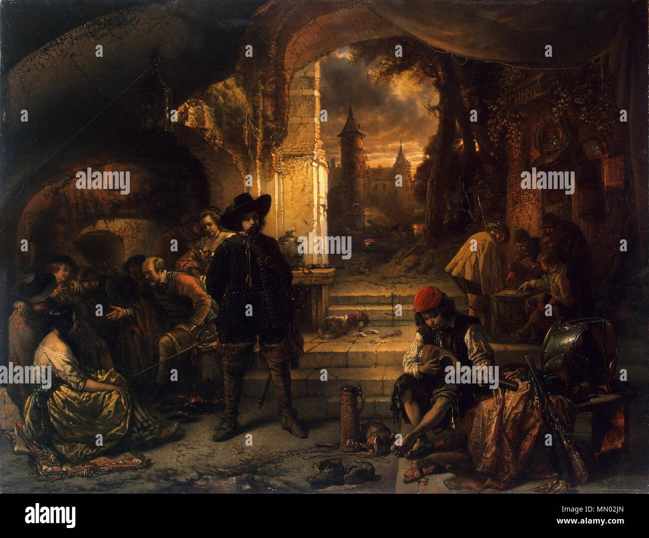 Guardroom. 1850. Henri Leys - Guardroom - WGA12952 Stock Photo - Alamy