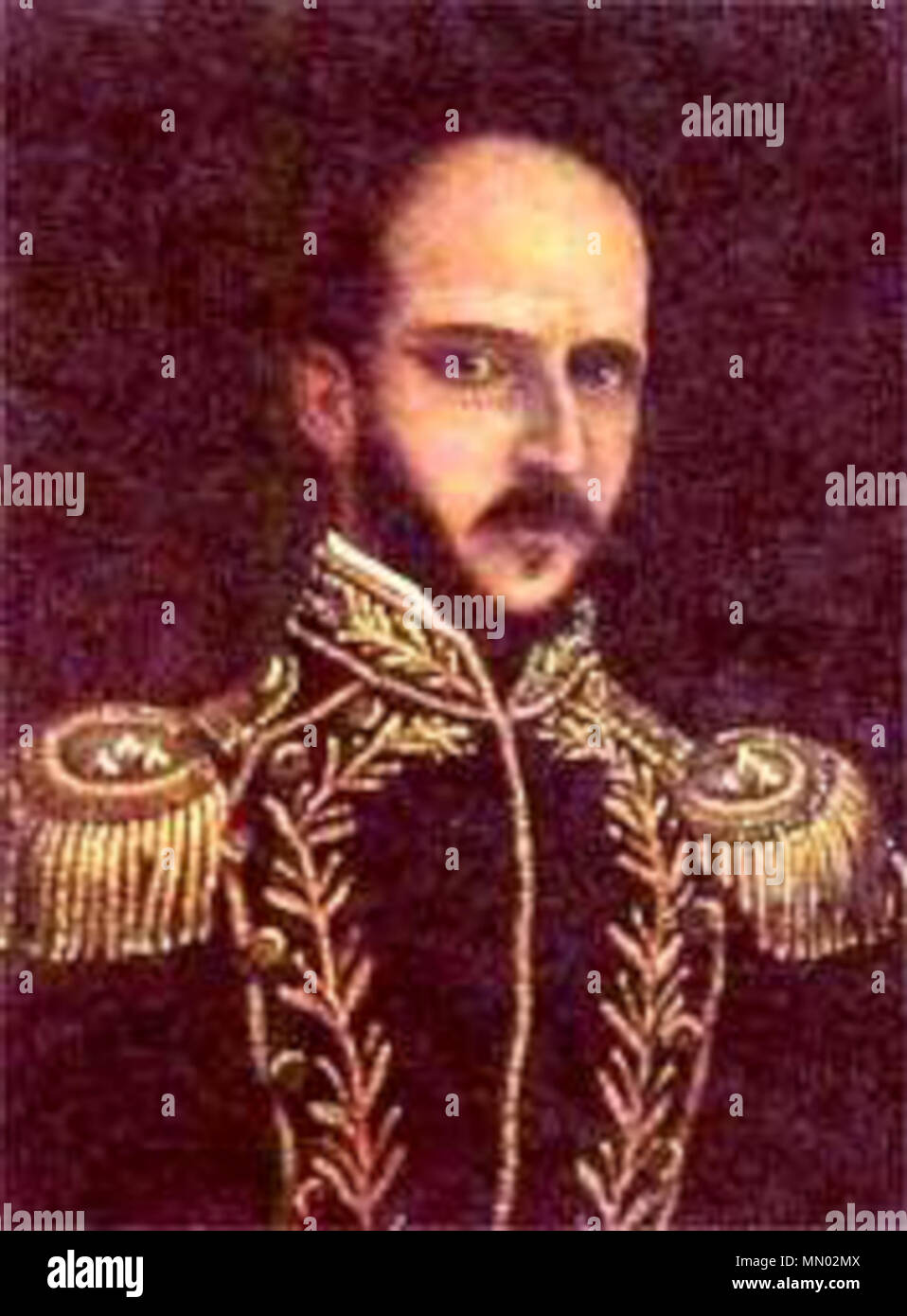 . Portrait of Tomás de Herrera Colombian General and at one point ...