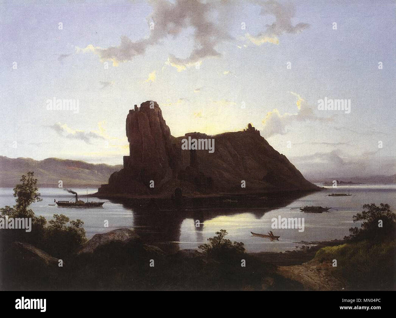 Hofbauer, János - The Castle of Dévény (1830-3 Stock Photo - Alamy