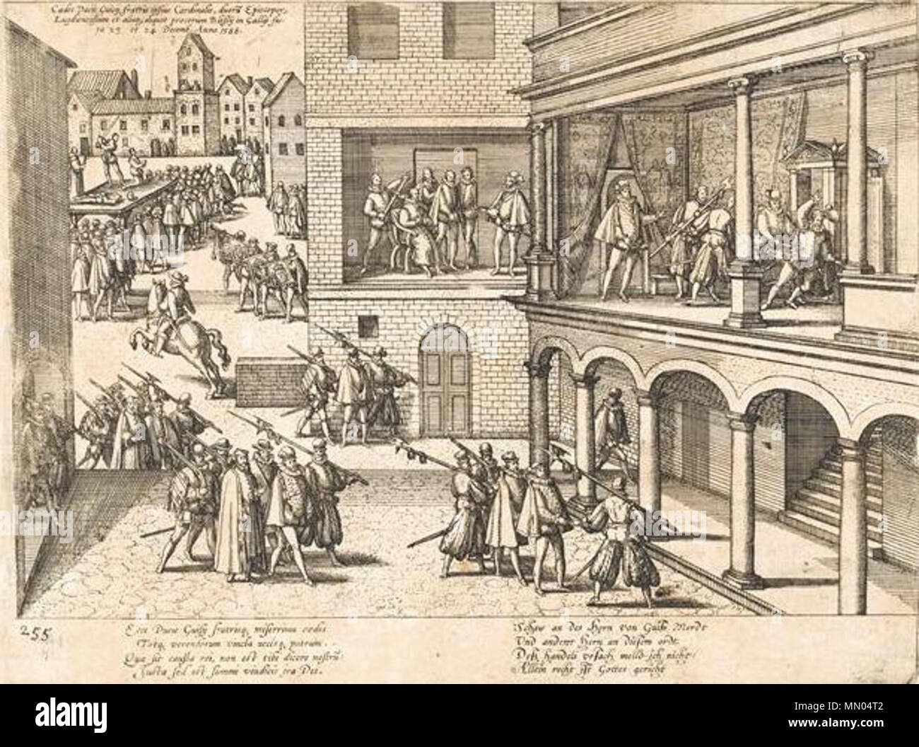 Hogenberg - Assassinat du duc de Guise et du cardinale de Guise ...