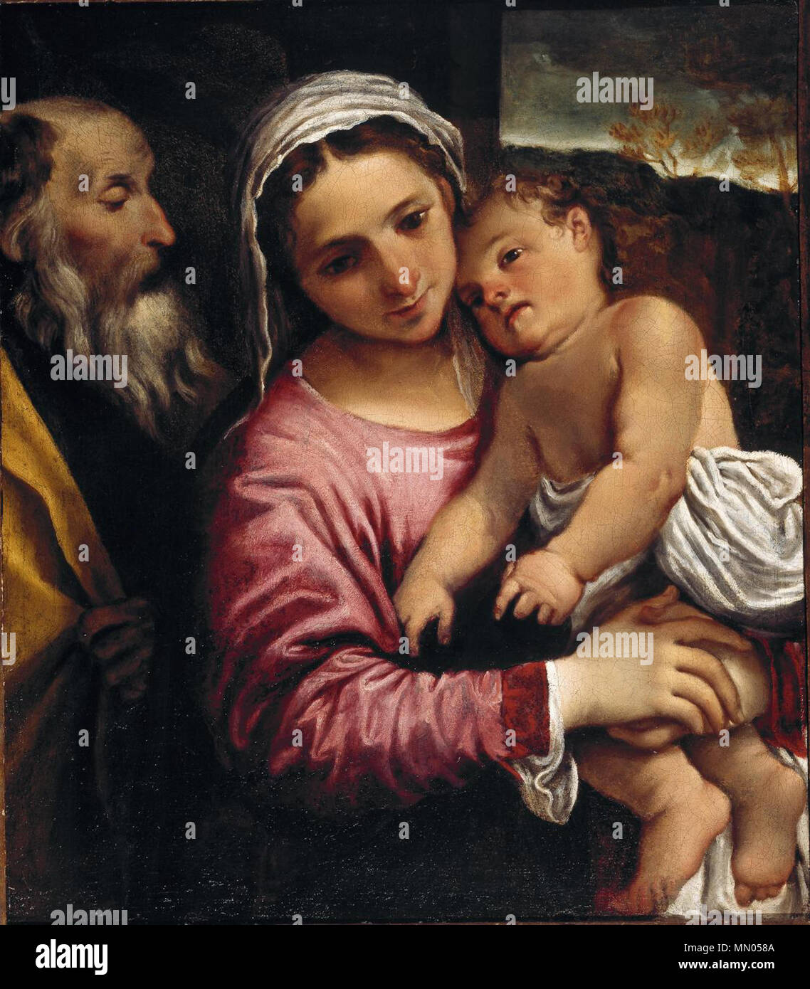 . Italiano: Holy Family . circa 1589. Annibale Carracci - National ...