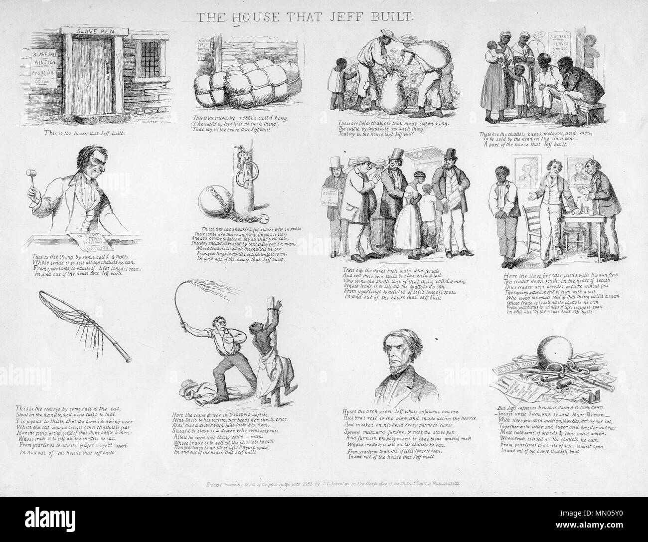 Thomas Jefferson Slavery Political Cartoon