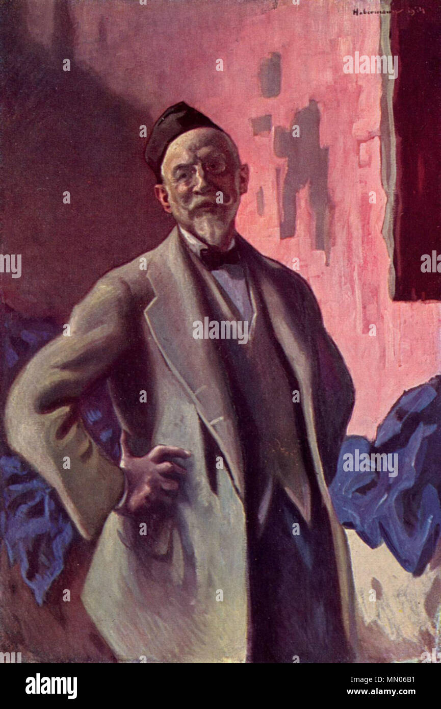 Self-portrait. circa 1900. Hugo Freiherr von Habermann 001 Stock Photo ...