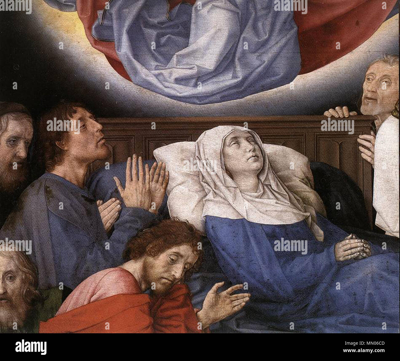 The Death of the Virgin (detail). circa 1480. Hugo van der Goes - The ...