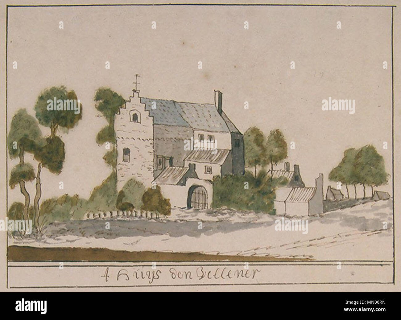 . Nederlands: De vroegere havezate Velner - of Vellener - in Raalte ...