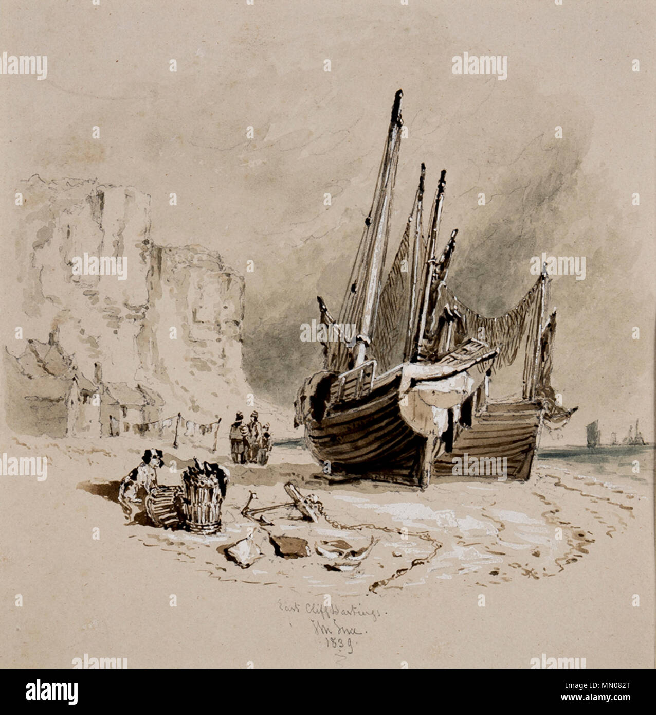 East Cliff, Hastings. 1839. Joseph Murray Ince (–1859) Description ...