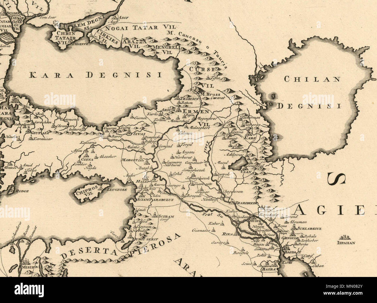 . English: Mappa dell'Impero Ottomanno / composta da Abubekir Efendi ...
