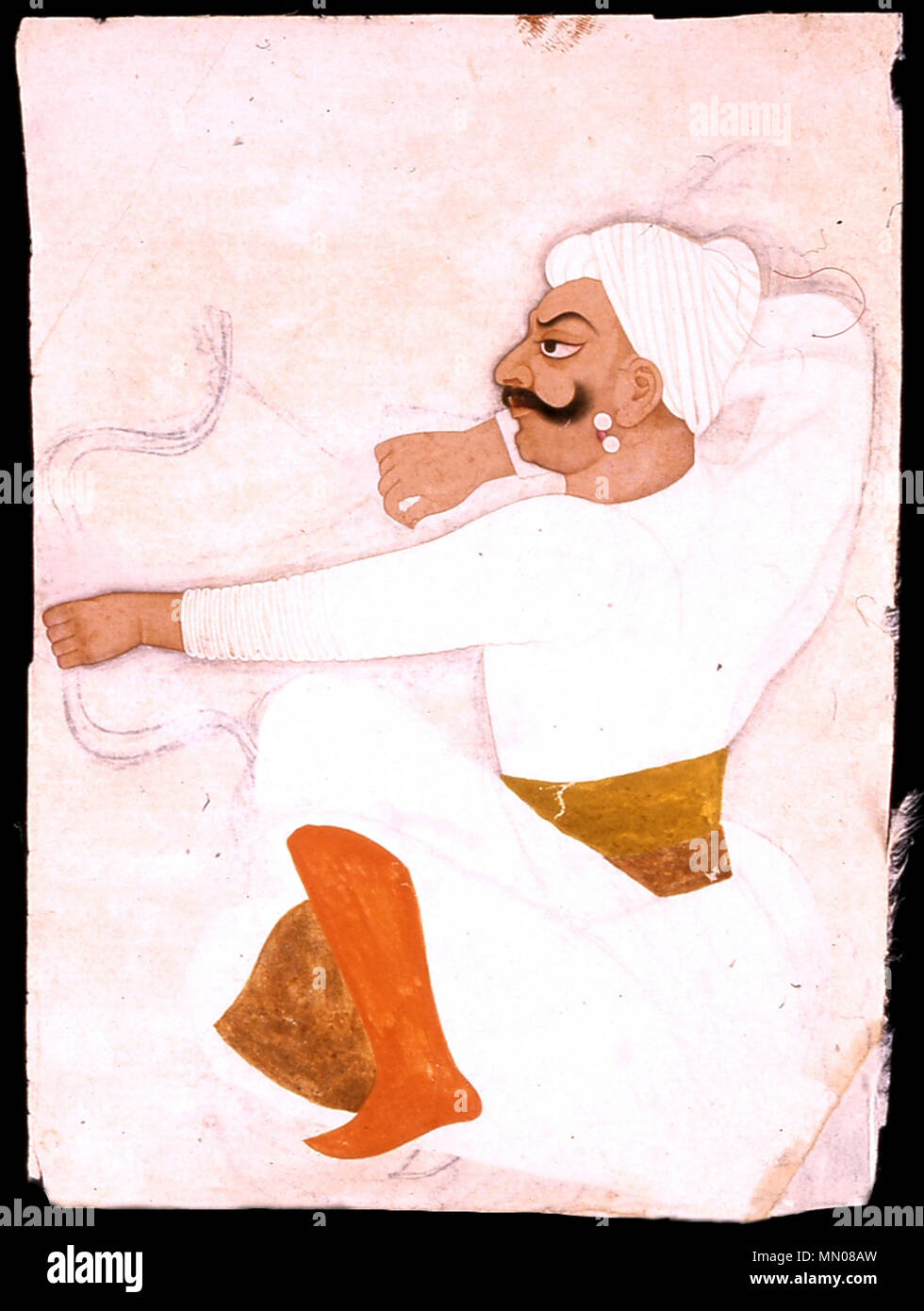 W.885 Indian - Study of an Archer - Walters W885 Stock Photo - Alamy