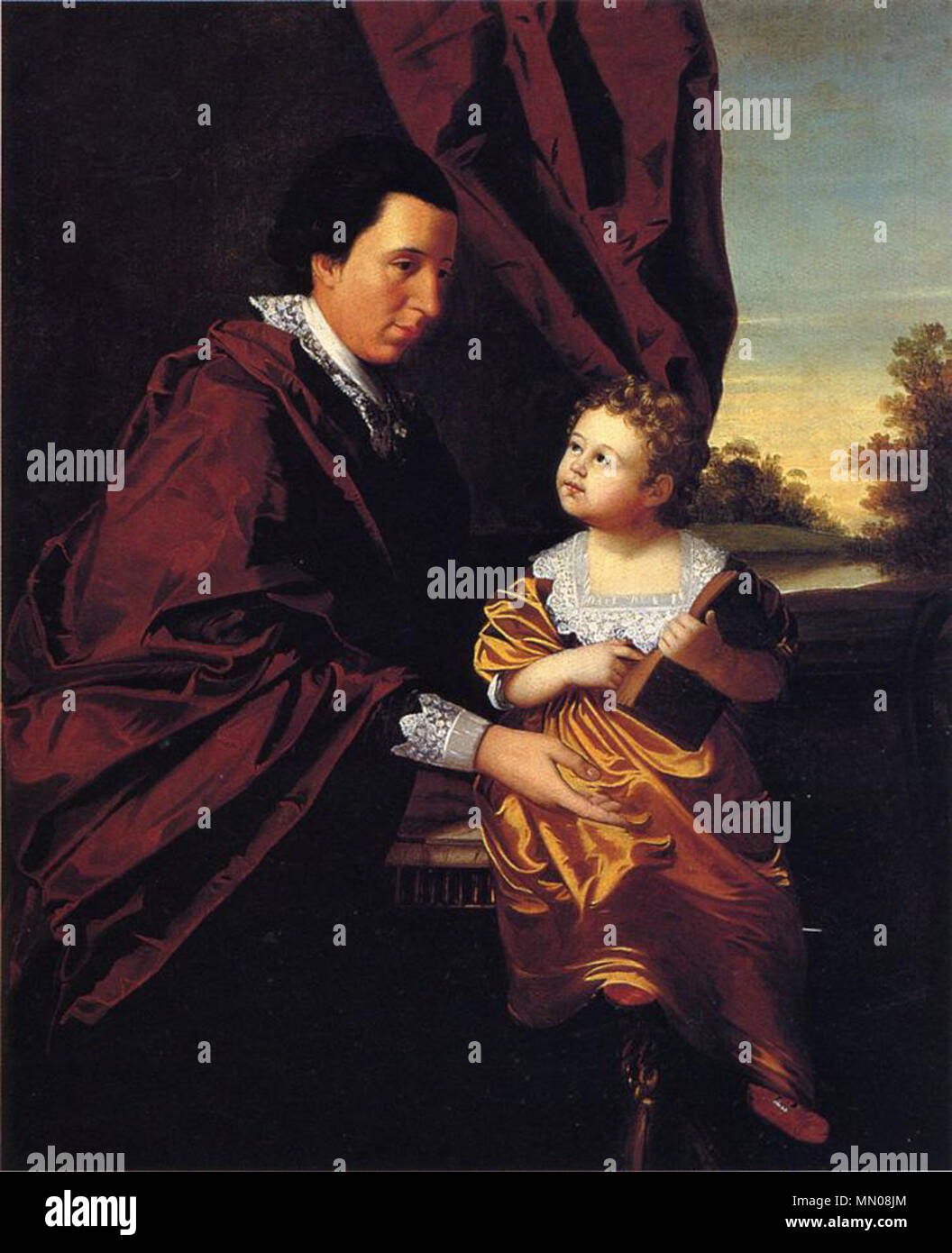 English: 'Thomas Middleton of Crowfield and His Daughter Mary' . circa ...