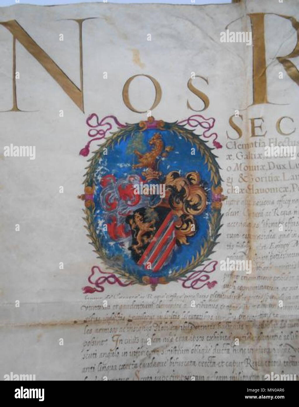 . Deutsch: Wappen vom Adelsdiplom von Rudolf II. (römisch-deutscher ...