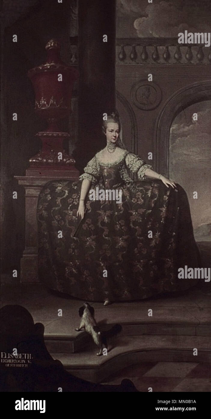 . English: Portrait of Archduchess Maria Elisabeth of Austria (1743 ...