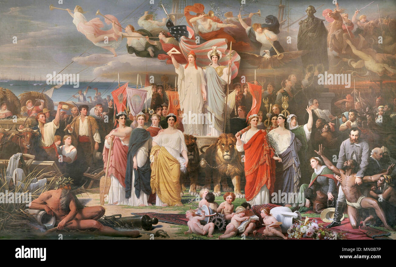English: Genius of America . circa 1870. Adolphe Yvon - Genius of ...