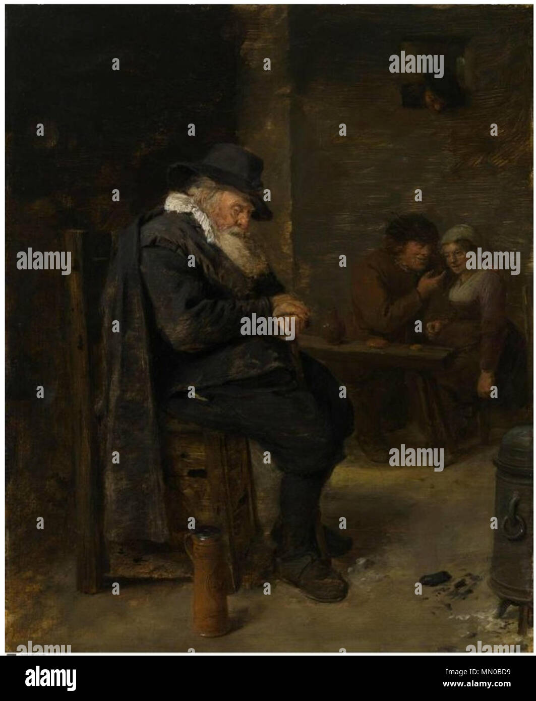 Old man in a tavern hi-res stock photography and images - Alamy