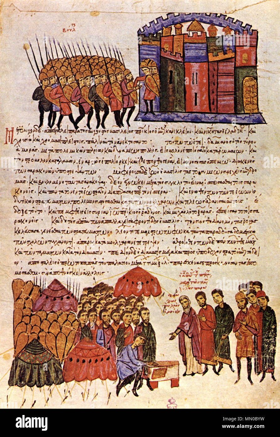 . Simeon captured Adrianople and Byzantine soldiers before the battle ...