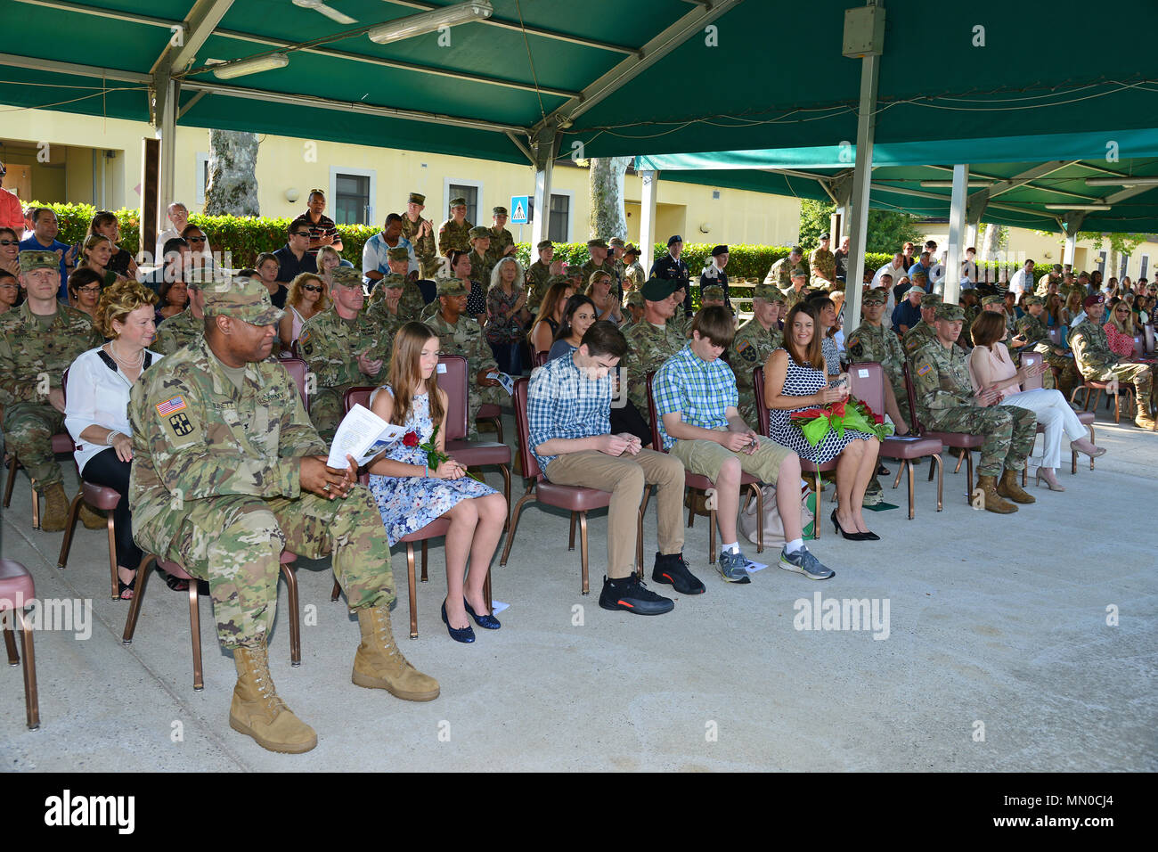 Family of the Lt. Col. Brian J. Bender, Outgoing Commander U.S. Army ...