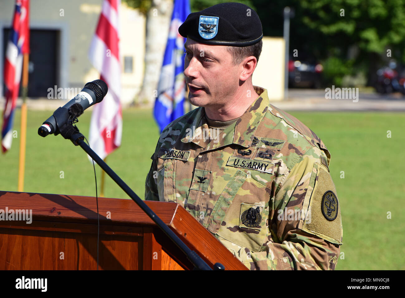 The commander of landstuhl regional medical center hi-res stock ...