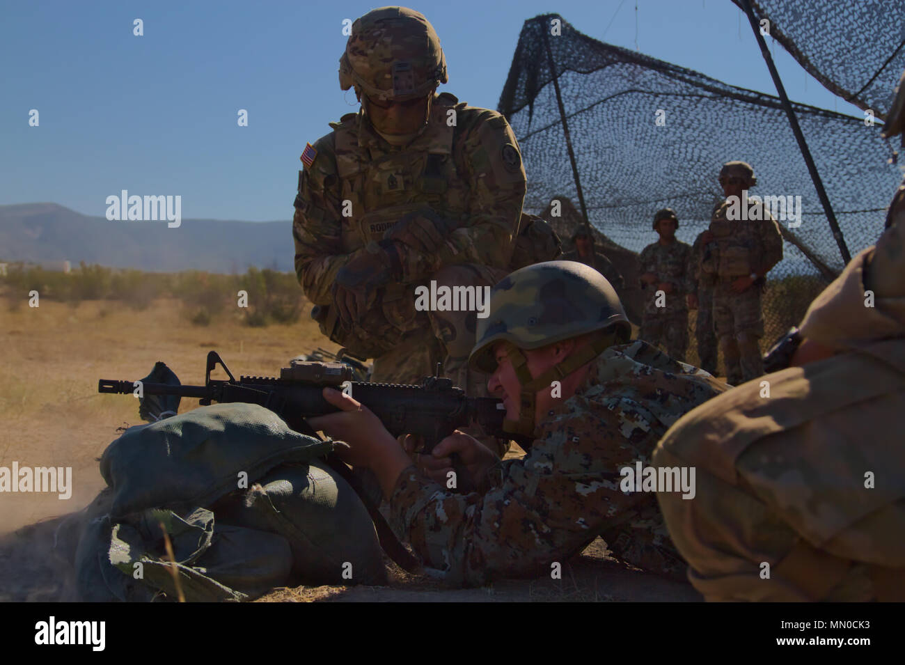 U.S. Army 1st Sgt. Roy Rodriguez, first sergeant of Troop A, Regimental ...