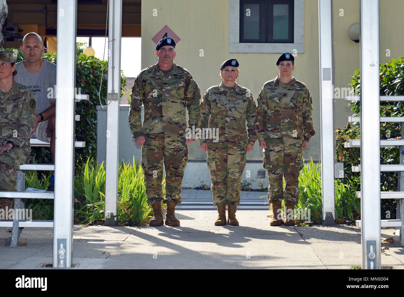 U. S. Army Col. Rebecca I. Porter (center), Commander Public Health ...