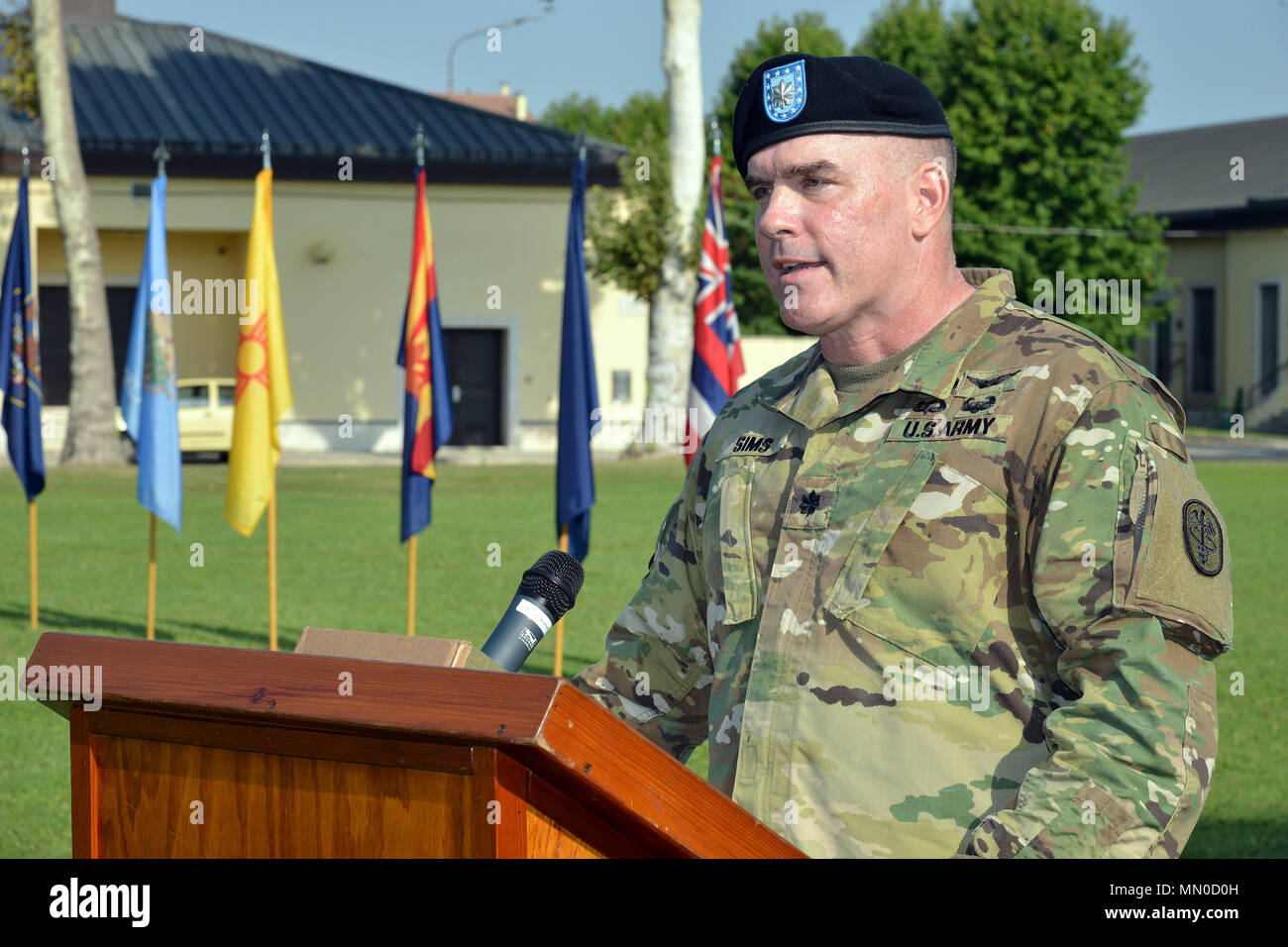 U. S. Army Lt. Col. Andrew G. Sims Jr., Outgoing Commander Public ...