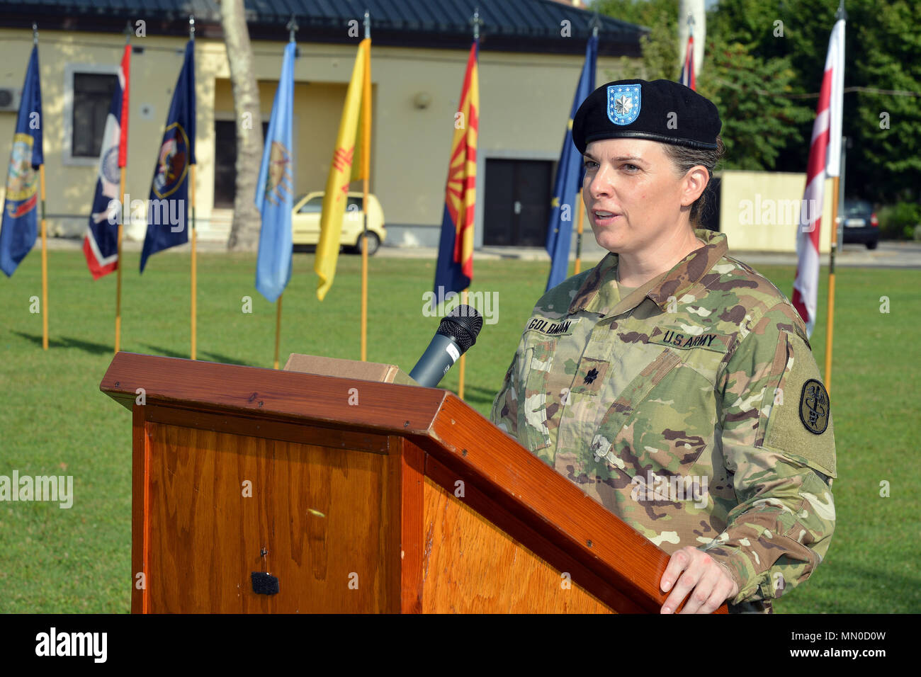 U. S. Army Lt. Col. Sarah B. Goldman, Incoming Commander Public Health ...