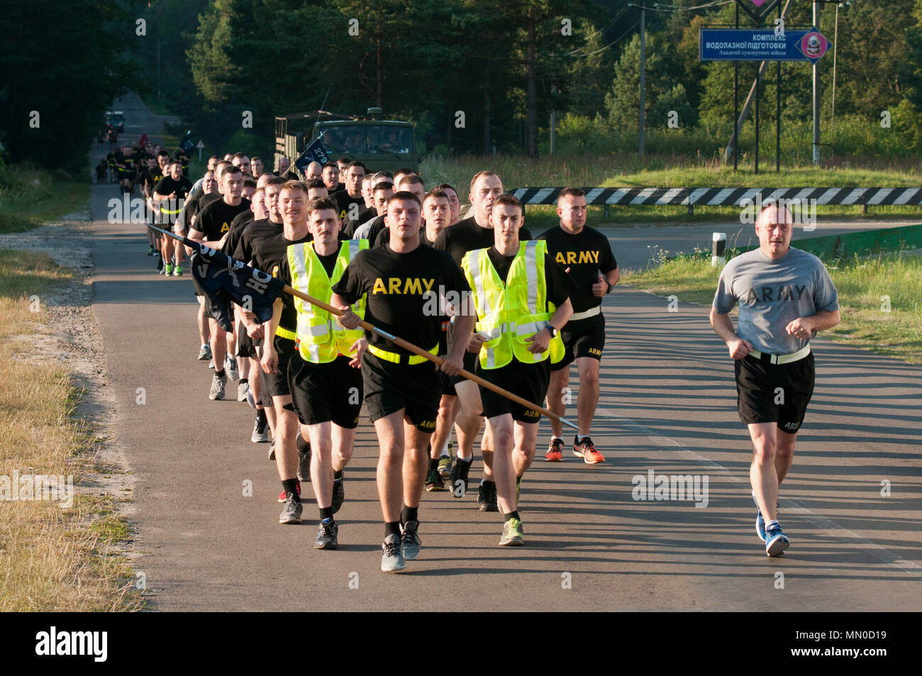 Lt. Col. Bruce Lambeth, the commander of 1st Battalion, 279th Infantry ...