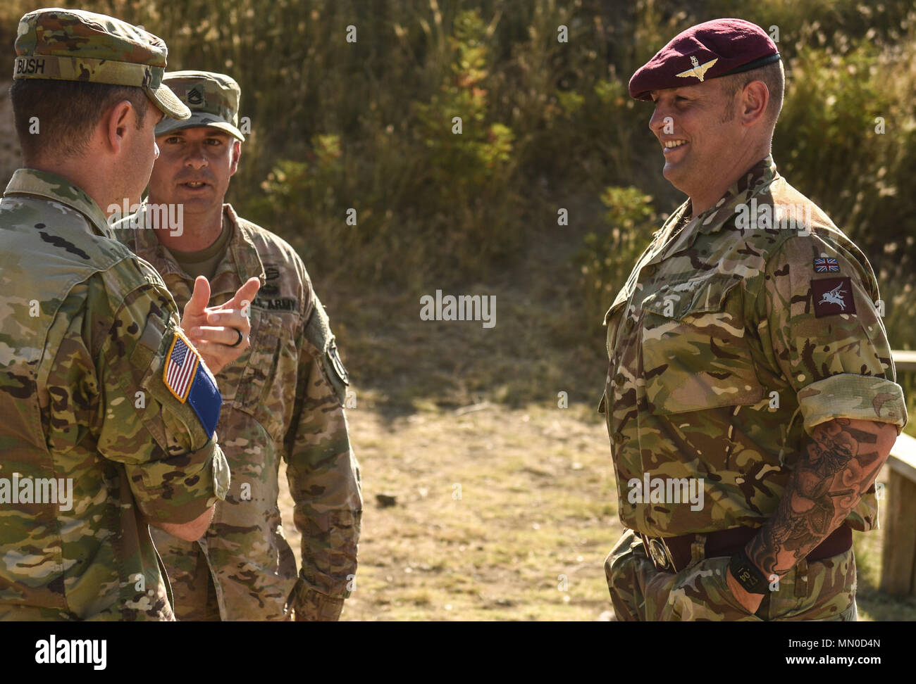 VAZIANI MILITARY BASE, Georgia -- A British paratrooper from 2nd ...