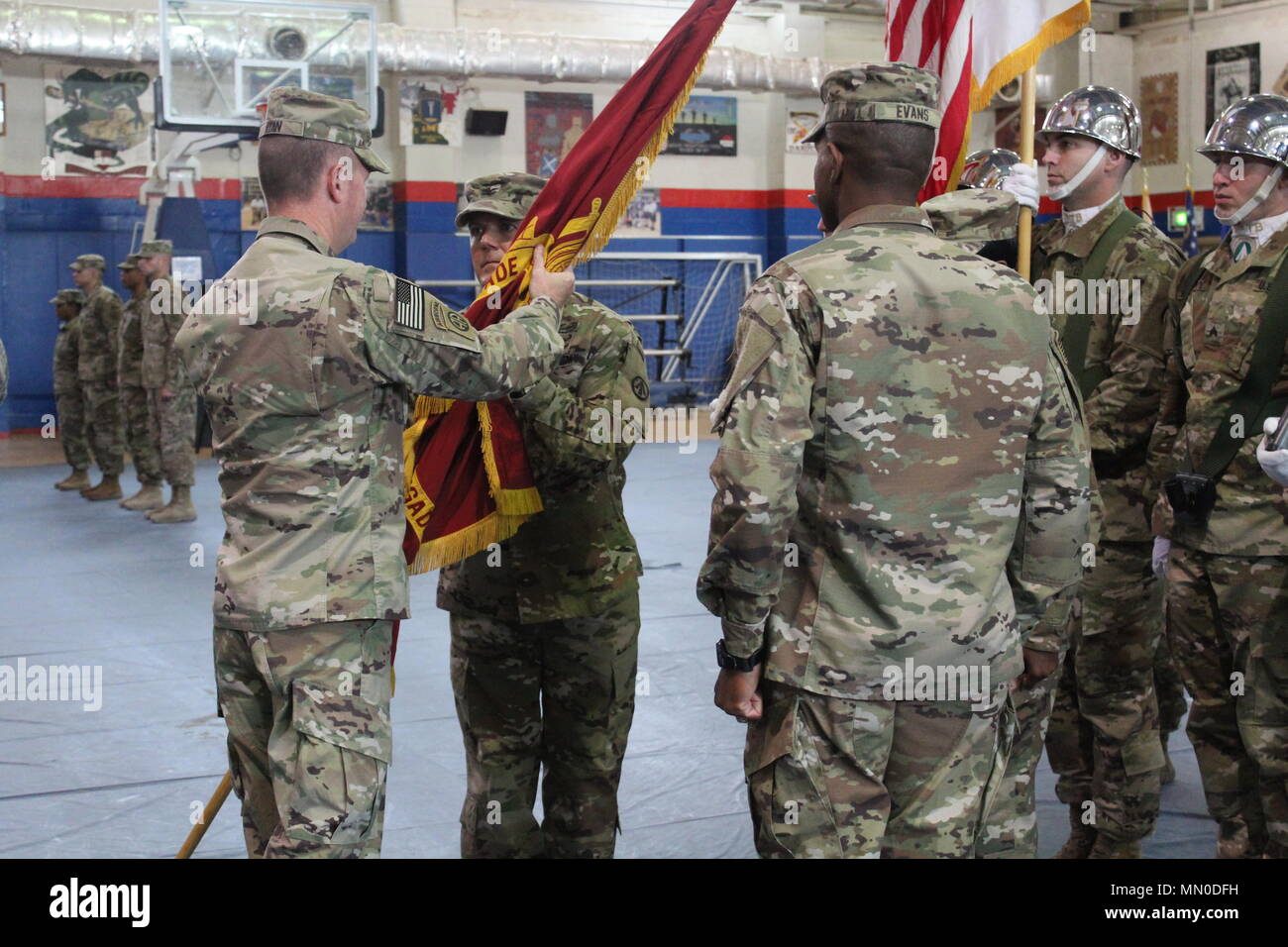 Incoming 595th Transportation Brigade Commander, Col. J Bradley Swift ...