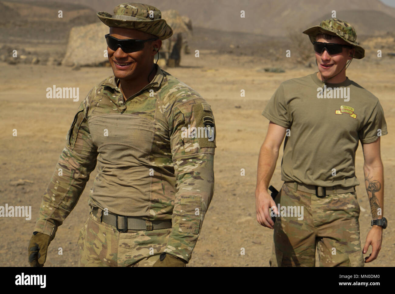 U.S. Army Soldiers from 2nd Platoon, Bravo Company, 1-327 Infantry, 1st ...