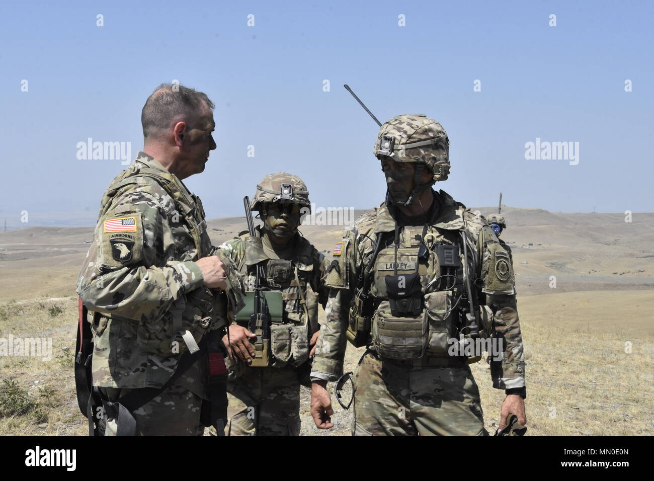 U.S. Lt. Col. Adam Lackey, Commander of 1st Squadron, 2d Cavalry ...