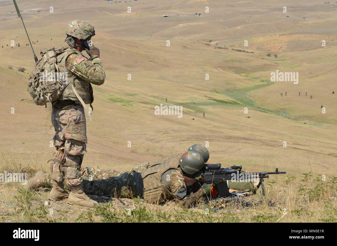 VAZIANI TRAINING BASE, Georgia — Troopers of 2nd Cavalry Regiment, act ...