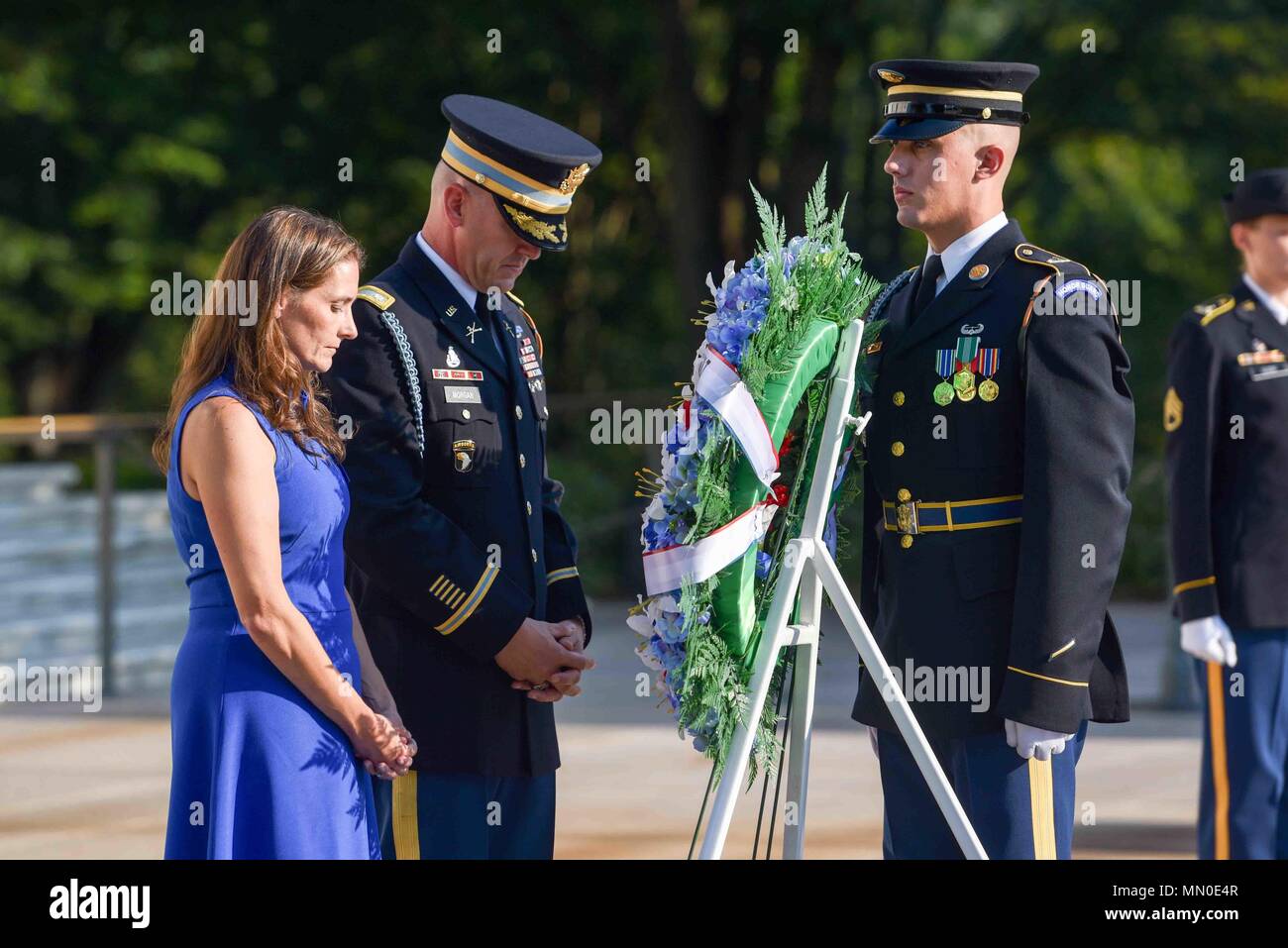 Lt. Col. Ryan J. Morgan, outgoing commander for 4th Battalion, 3d U.S ...