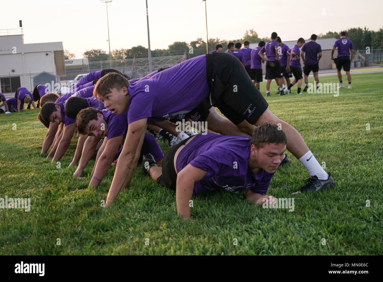 Students with the Grand Island Senior High School football team ...