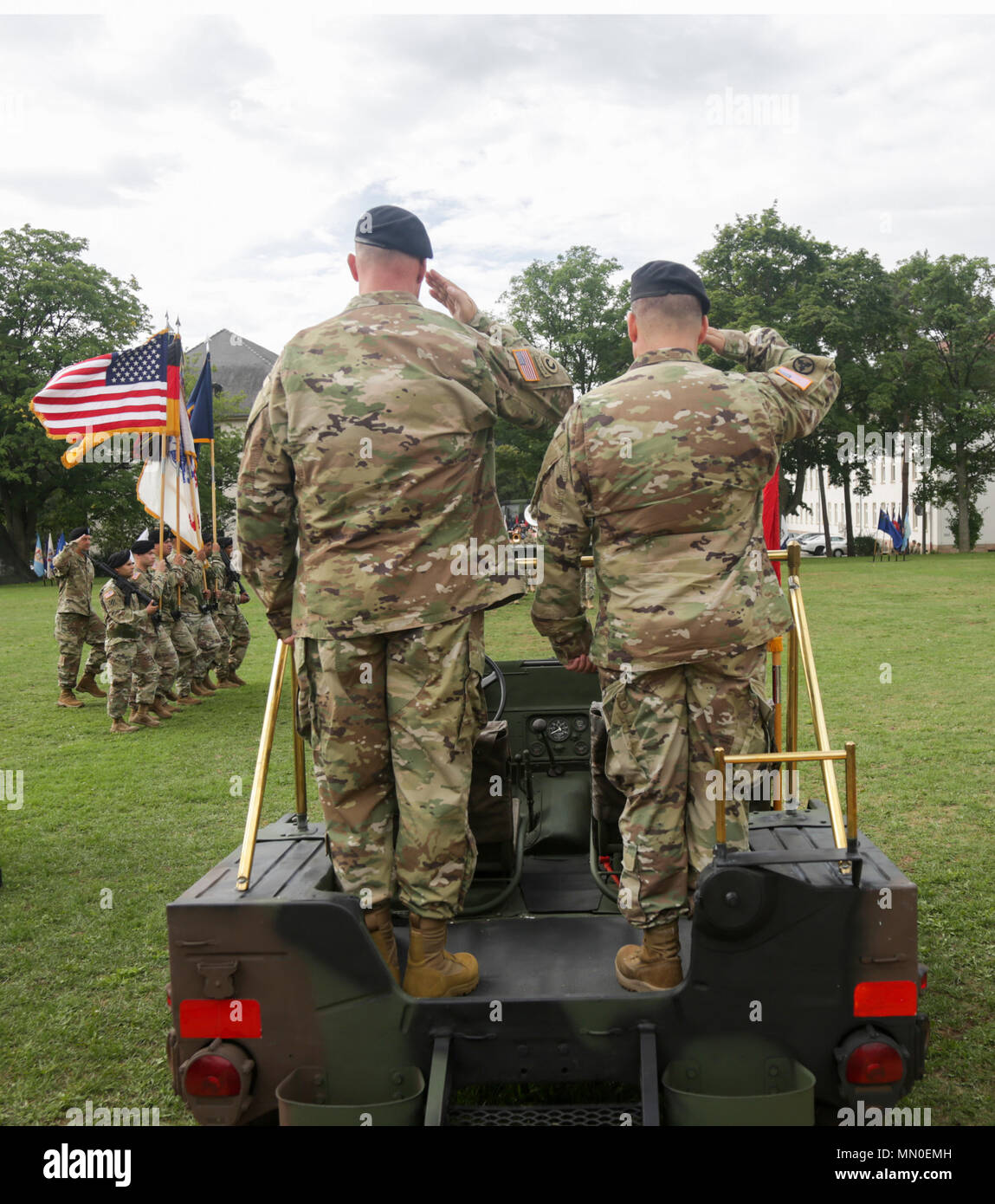 Brig. Gen. Frederick R. Maiocco Jr., left, incoming commander of the ...