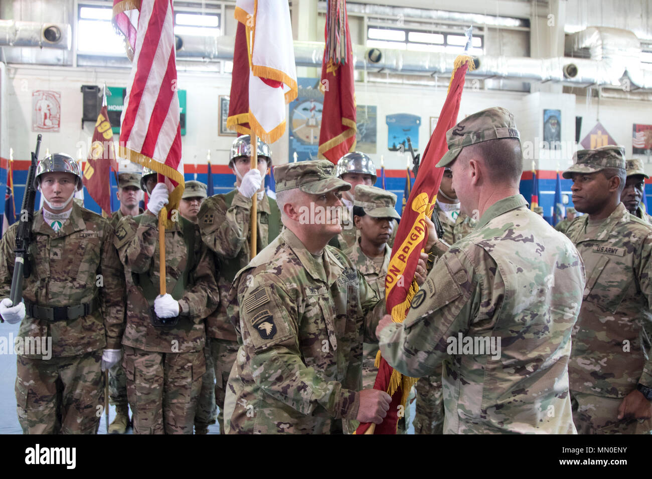 Col. Bradley Swift, incoming commander of the 595th Transportation ...