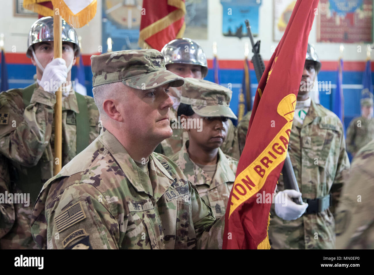 Col. Bradley Swift, incoming commander of the 595th Transportation ...