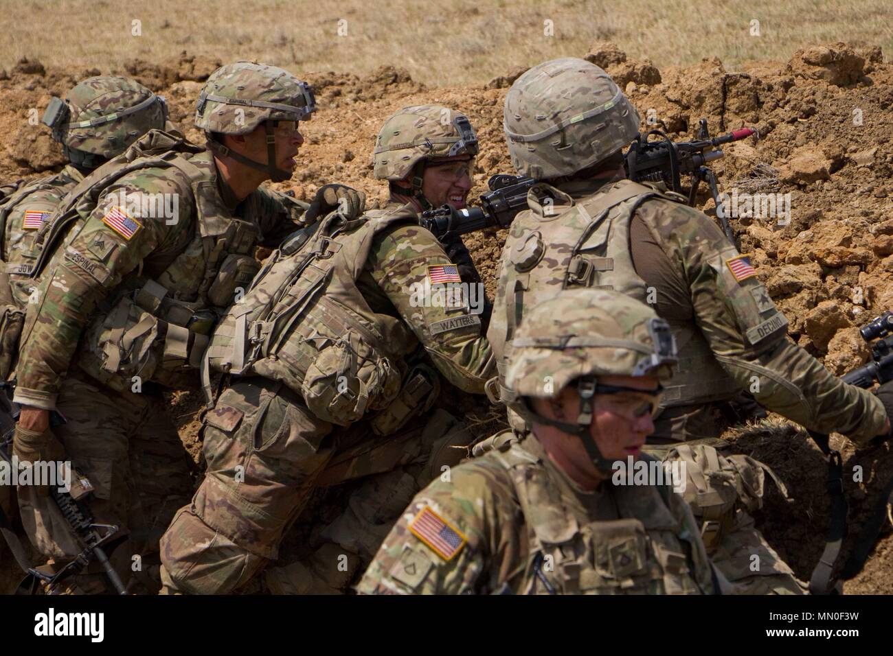 Infantrymen from Comanche Troop, 1st Squadron, 2d Cavalry Regiment ...