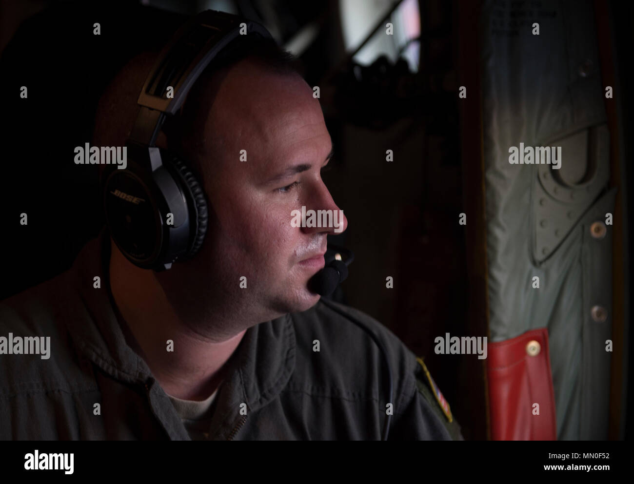 U.S. Air Force Staff Sgt. John Huberty, loadmaster, 61st Airlift ...