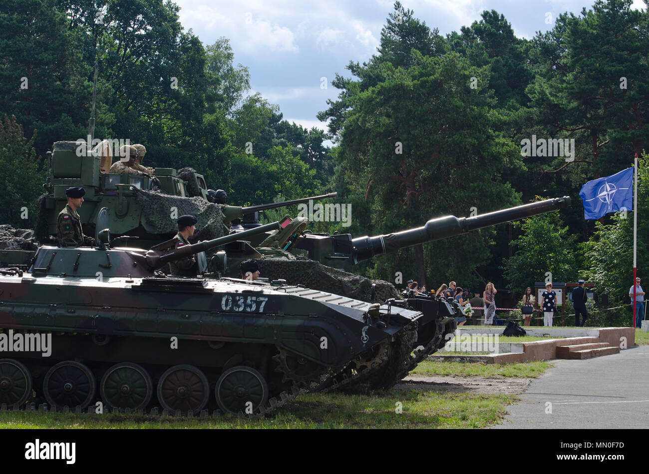 U.S and Polish Tanks were on display during the 73rd commemoration ...