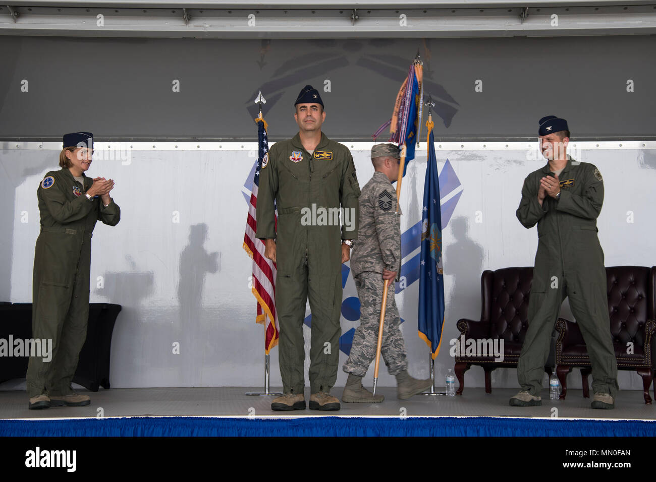 Col. Jennifer Short, 23d Wing commander, and Col. Timothy Sumja, 23d ...