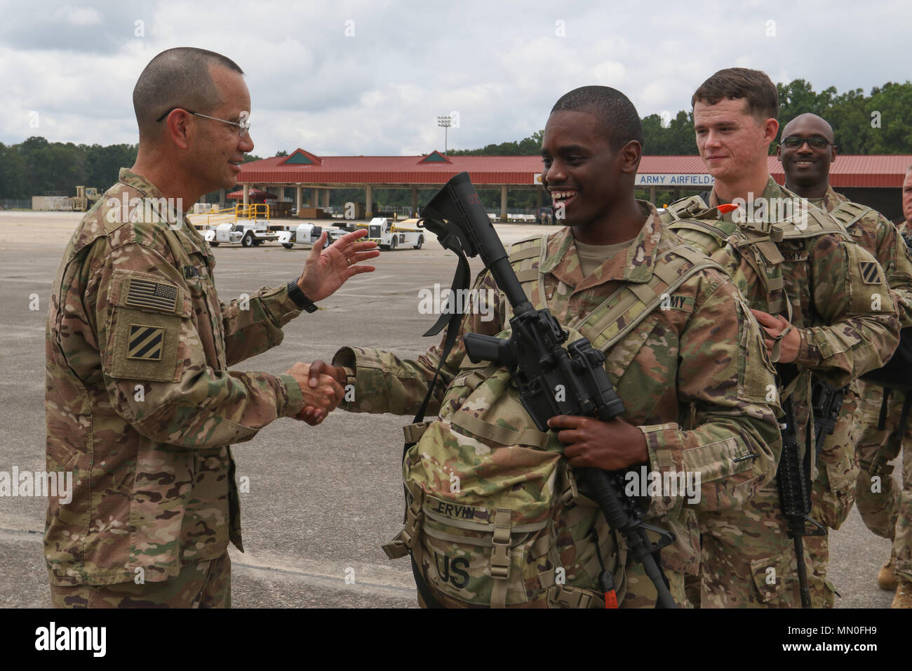 Maj. Gen. Lee Quintas (right), 3rd Infantry Division commanding general ...