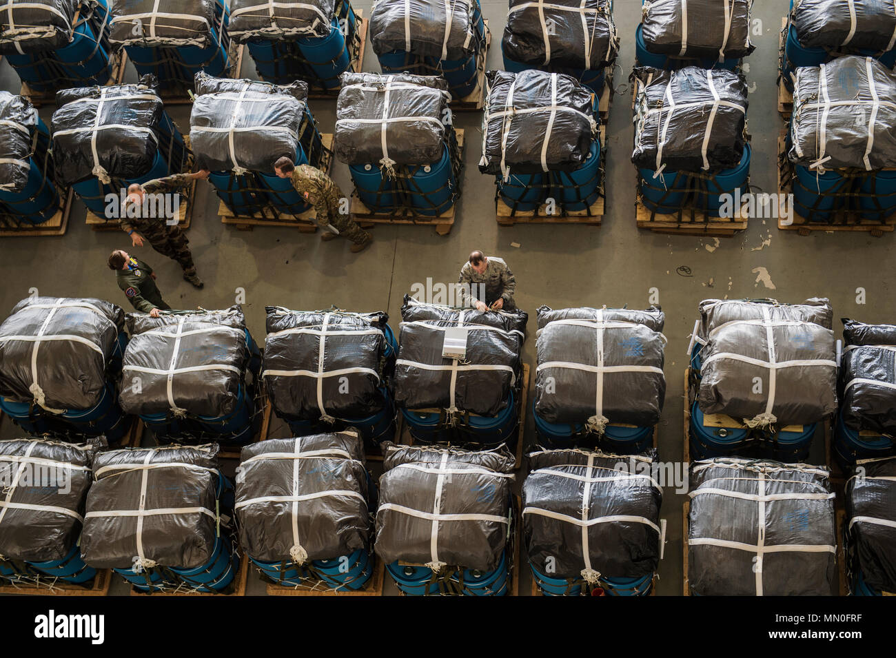 U.S. Air Force and Coalition Joint Airdrop Inspectors from Joint Base ...