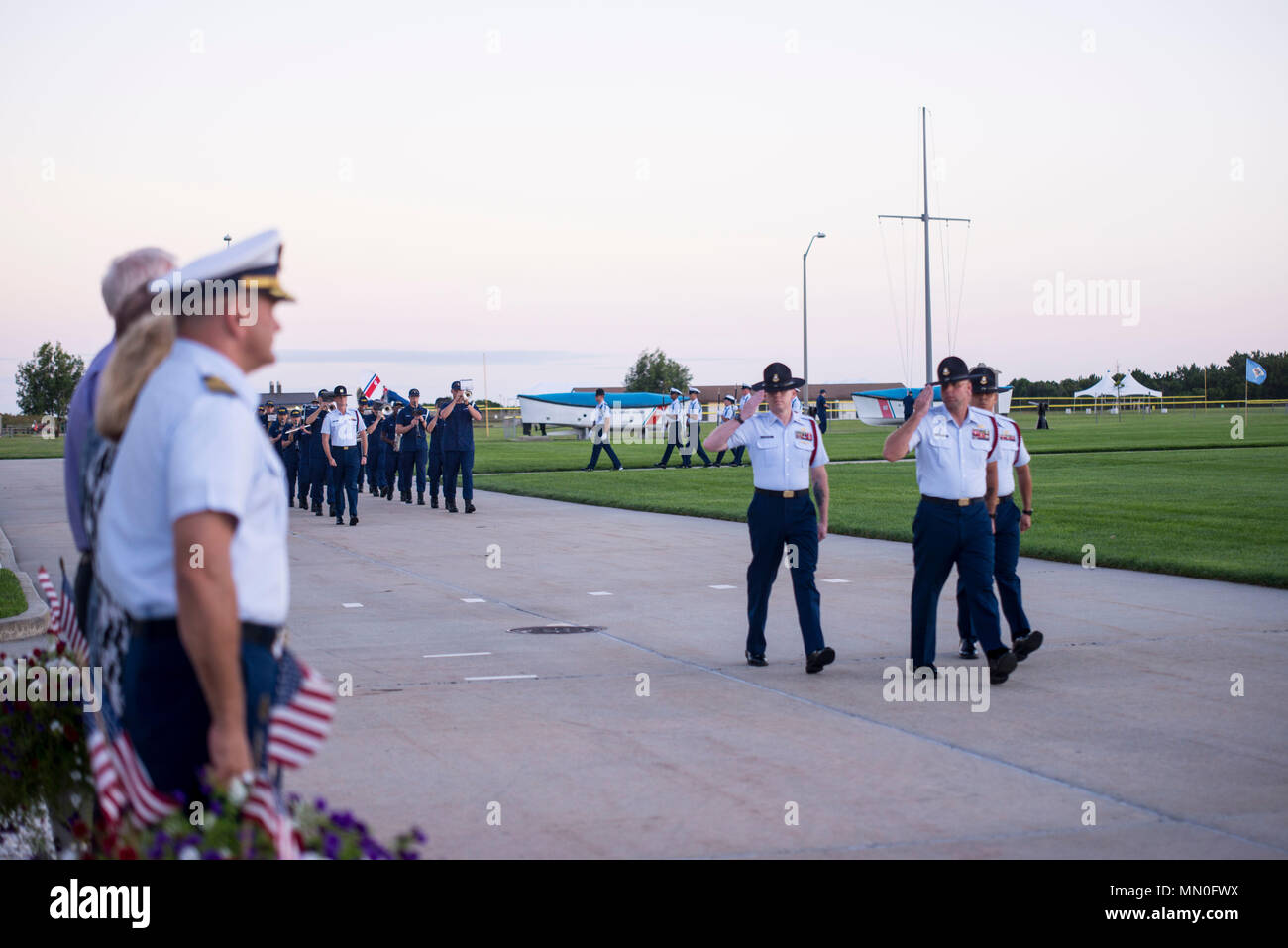 CAPE MAY, N.J. - Coast Guard Recruits march on to Training Center Cape ...
