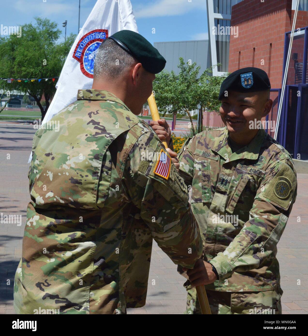 Lt. Col. Dave Clukey (left), commander, Phoenix Recruiting Battalion ...