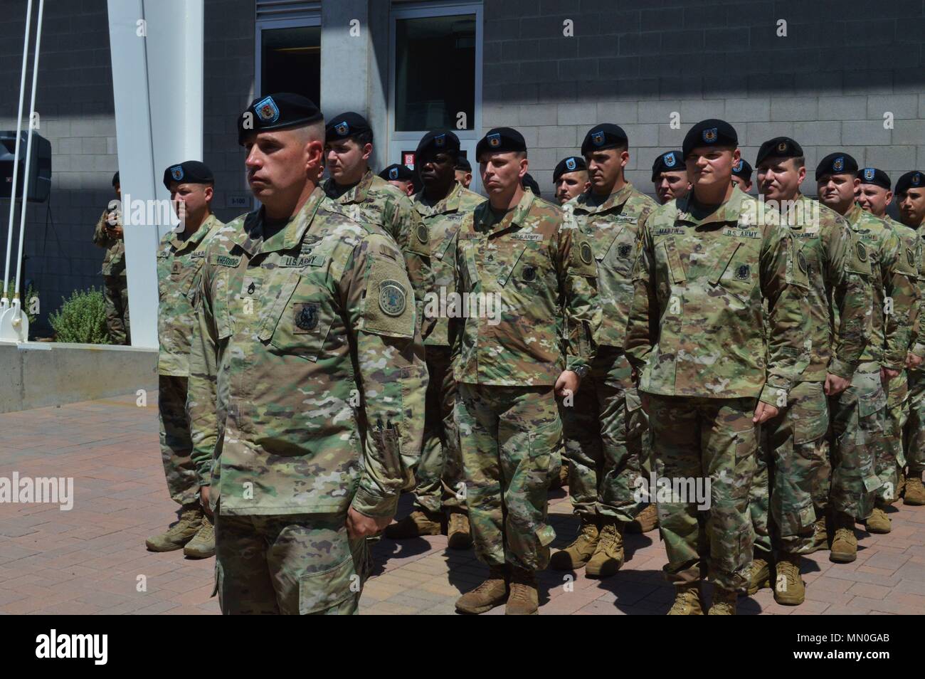 Recruiters from Phoenix Central Recruiting Company stand in formation ...