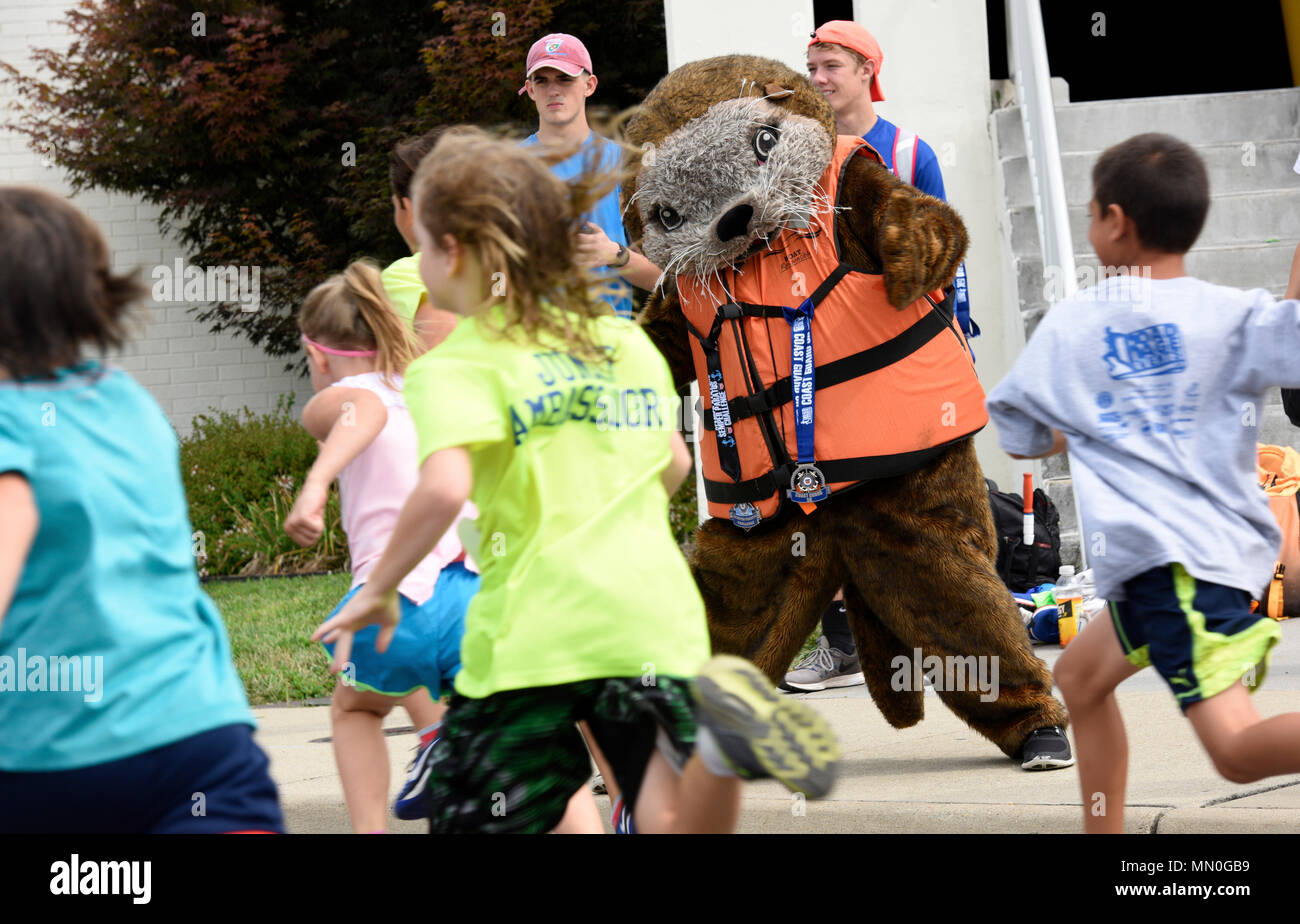 Sammy the Sea Otter, a Coast Guard mascot that teaches children about ...