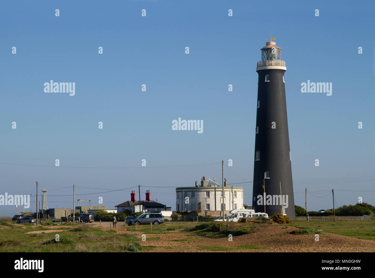 The Old Lighthouse, an Historic Grade 11 building at Dungeness in Kent ...