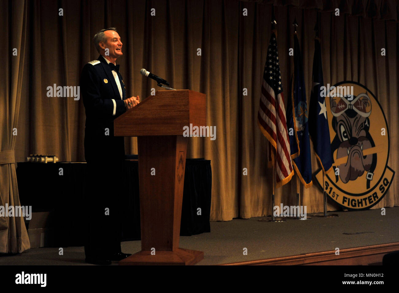 Lt. Gen. Darryl Roberson, Air Education Training Command commander, speaks at the 17- ABL ...