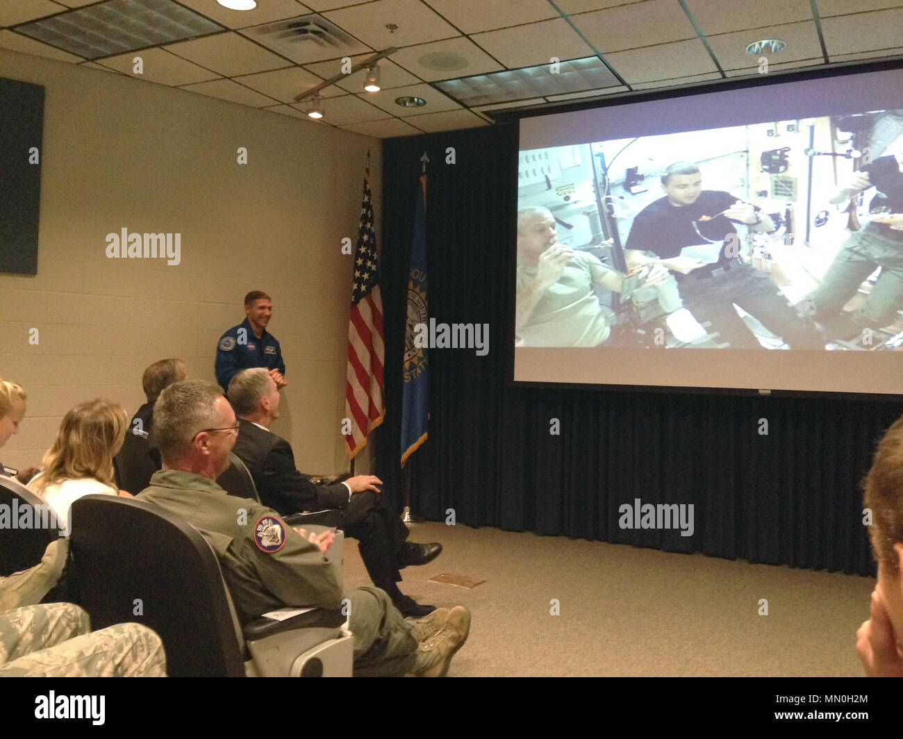 Colonel Michael Hopkins, NASA Astronaut, shared his experiences on the ...