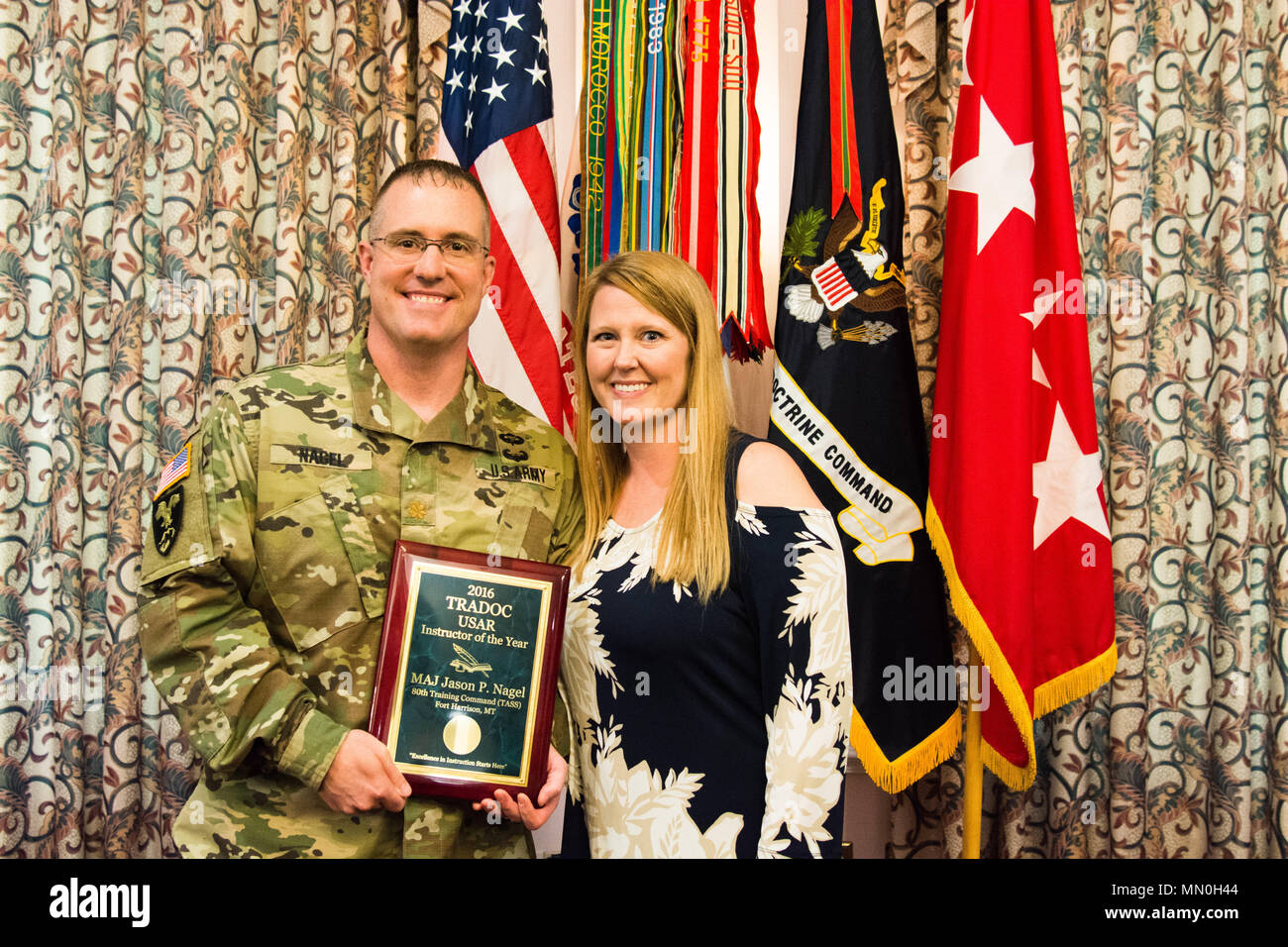 Maj. Jason Nagel, assigned to the 11th Battalion, 95th Regiment, 97th ...